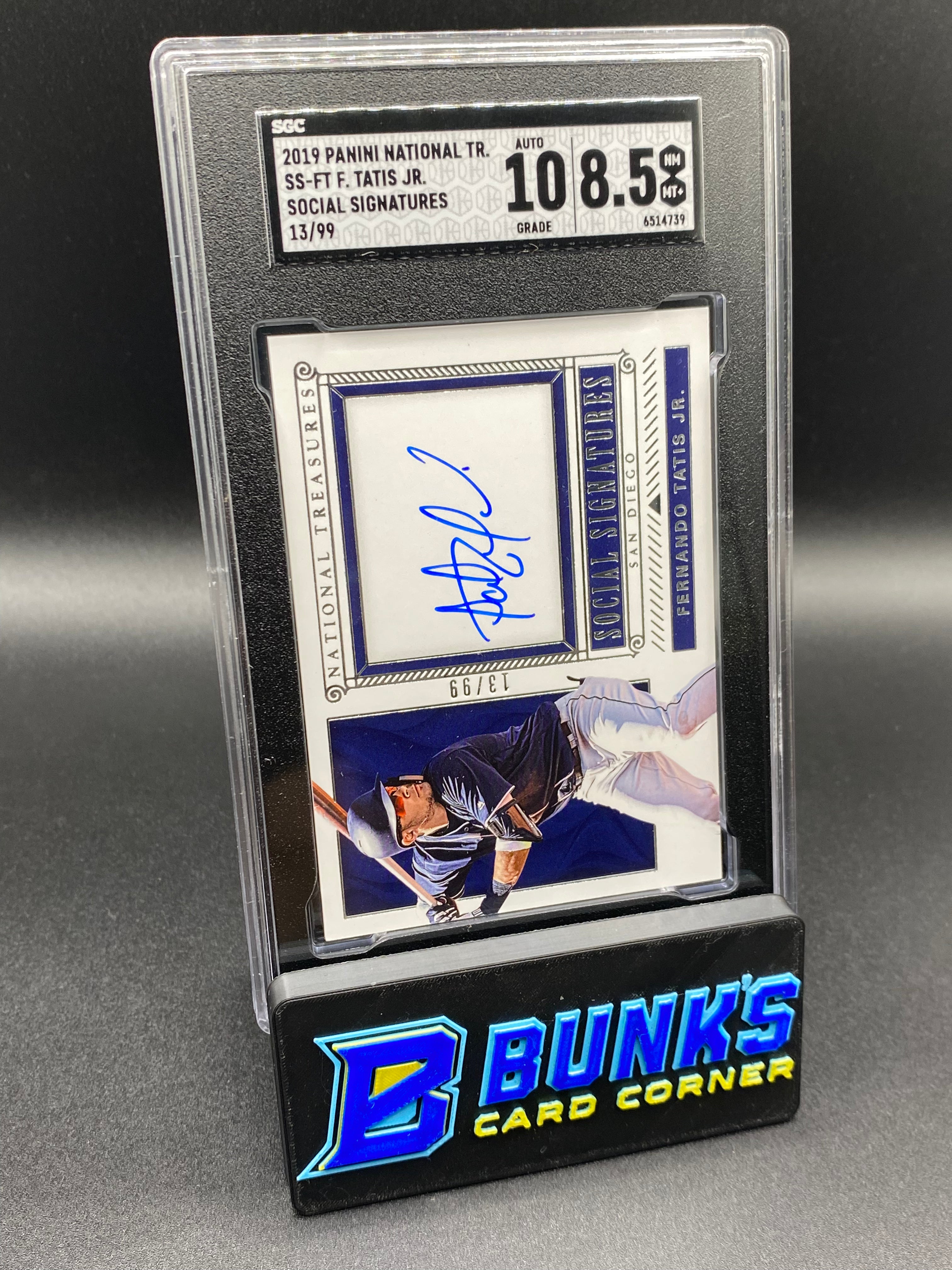 2019 Fernando Tatis Jr. Social Sig. SGC 10/8.5 (Box B57) – Bunk's Card Corner