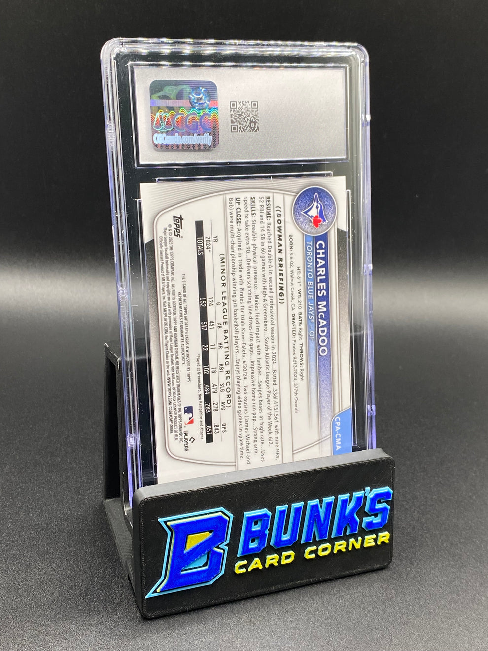 2025 Charles McAdoo Reptillian Gren Ref. 53/99 CGC Authentic Auto 10 ...