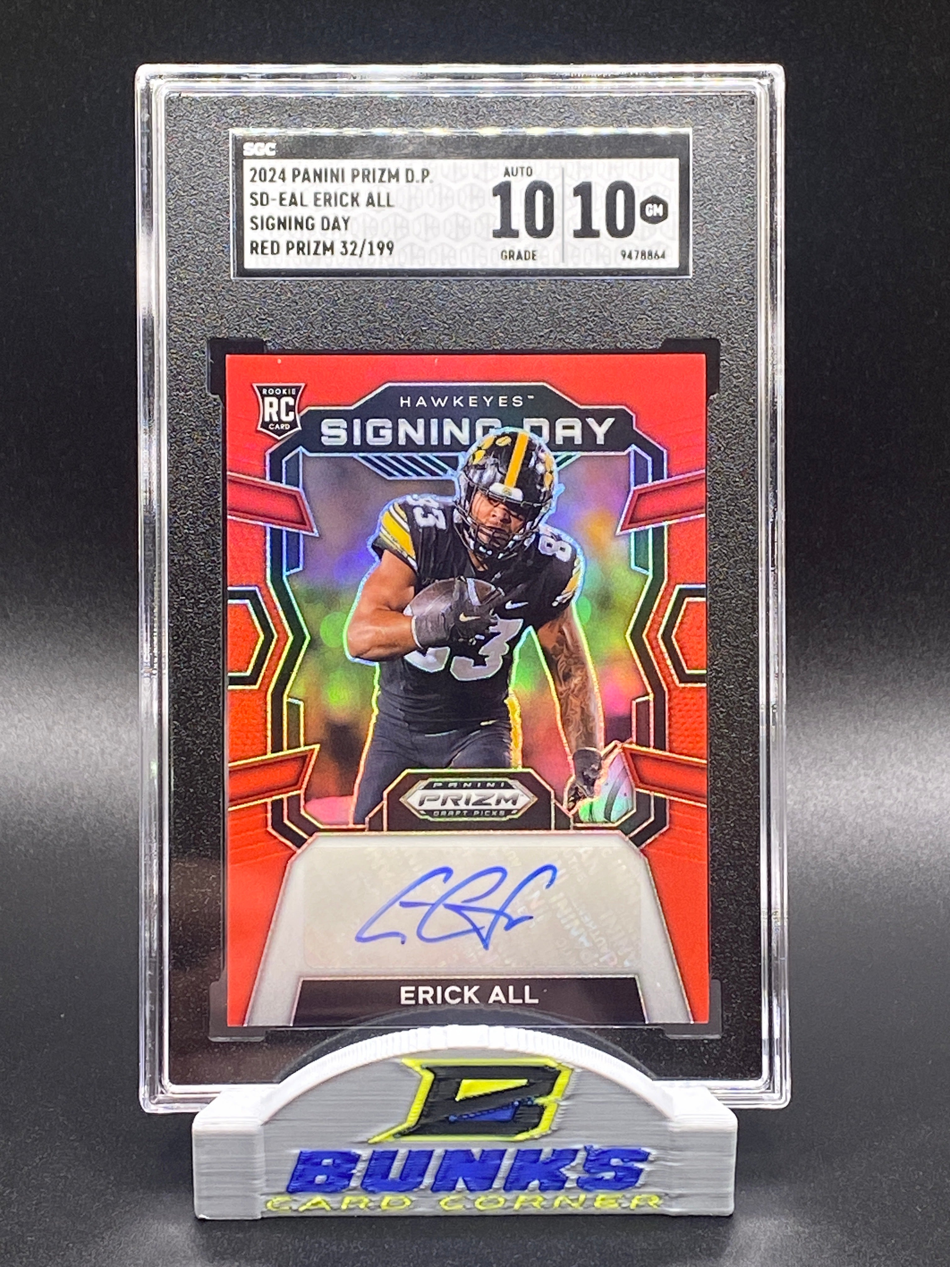 2024 Erick All - Signing Day Red Prizm 32/199 – Bunk's Card Corner