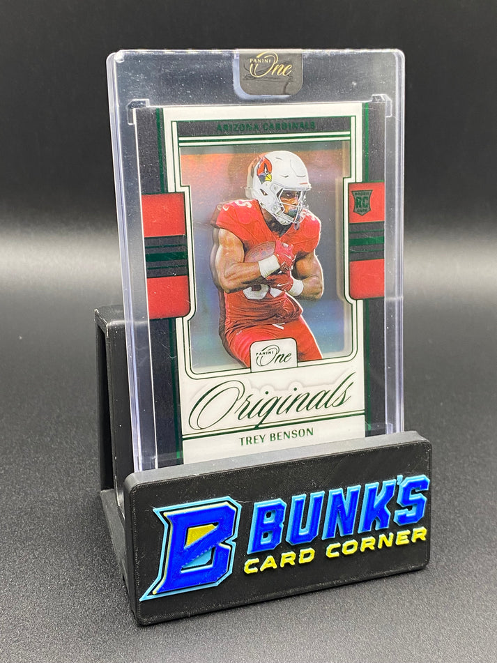 2024 Trey Benson Originals Green SP Panini One 9/25 – Bunk's Card Corner