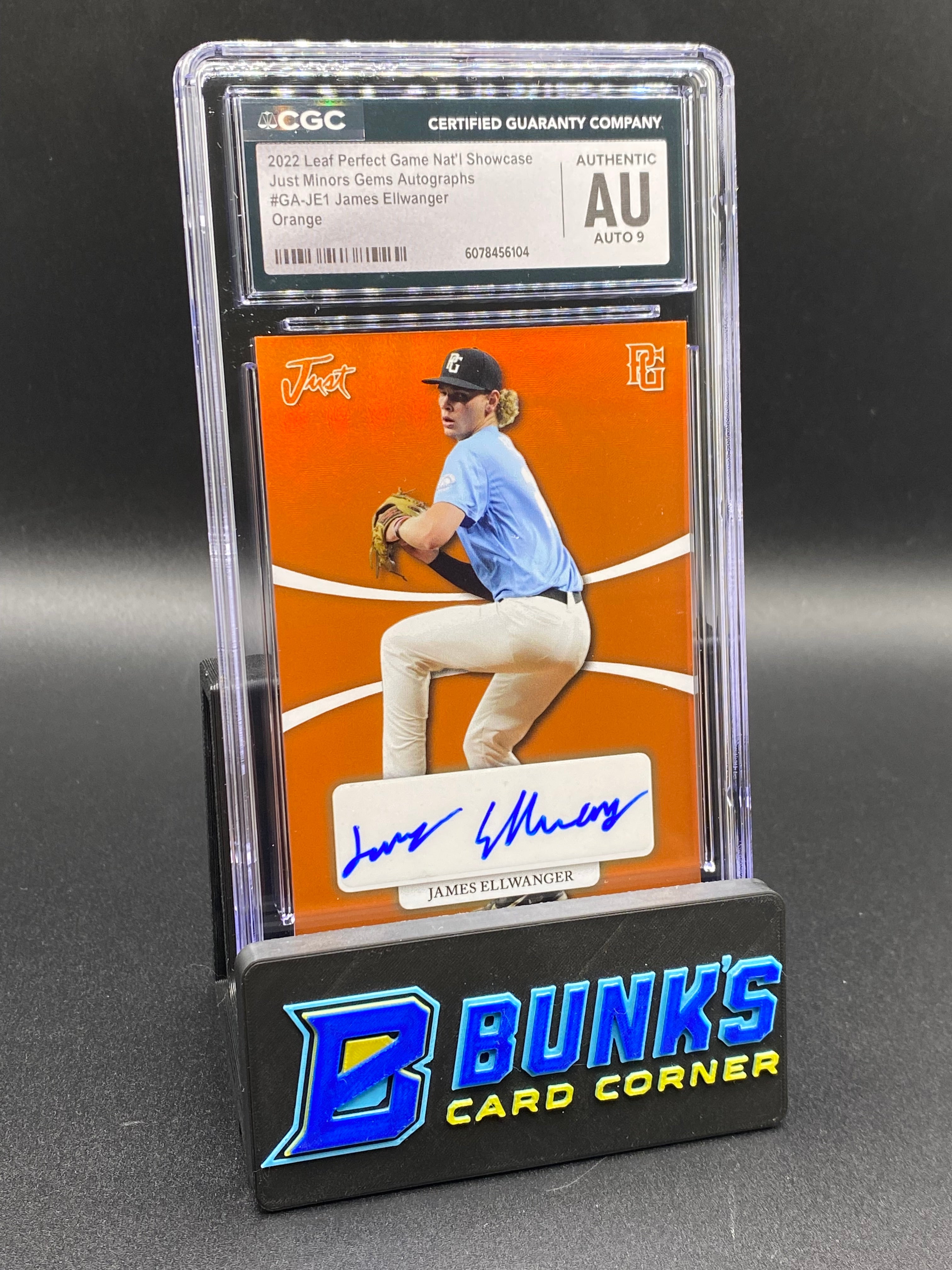 202 James Ellwanger Orange Auto CGC Authentic Auto 9 1/9 – Bunk's Card ...