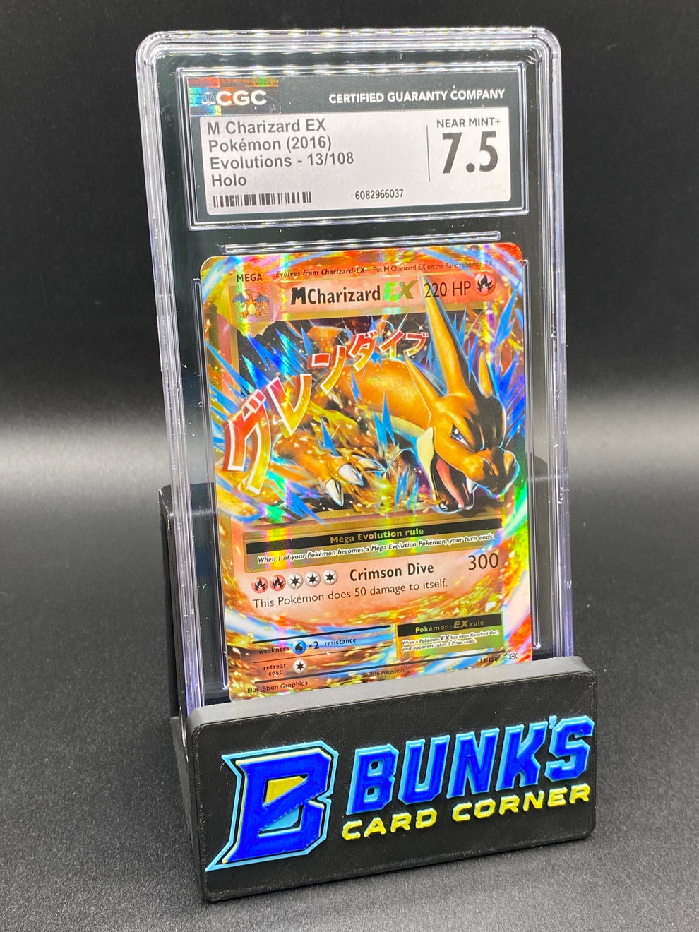 Mega Charizard Ex Evolutions CGC 7.5 – Bunk's Card Corner