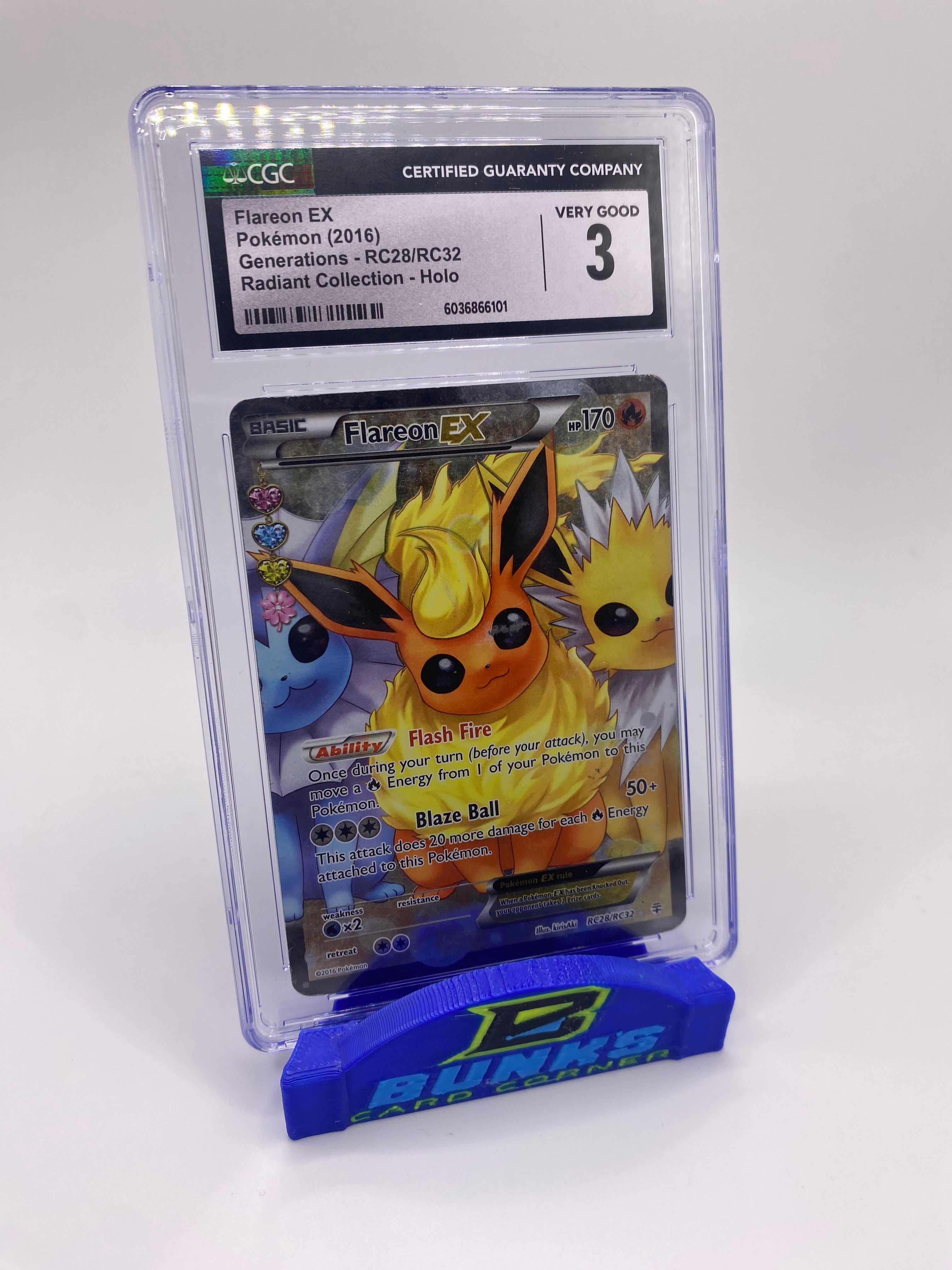 CGC 3 Flareon EX Radiant Collection Generations 2016 – Bunk's Card Corner