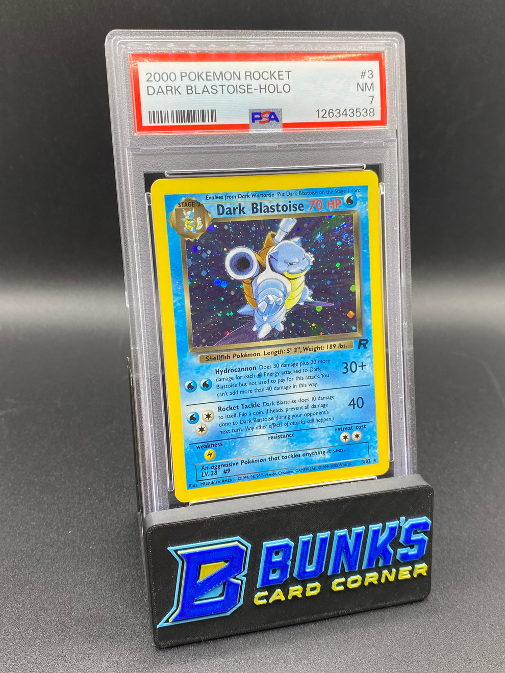 Dark Blastoise Holo Rocket PSA 7 – Bunk's Card Corner