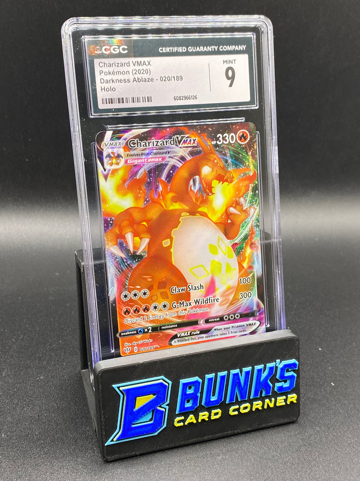 Charizard Vmax Darkness Ablaze CGC 9 – Bunk's Card Corner