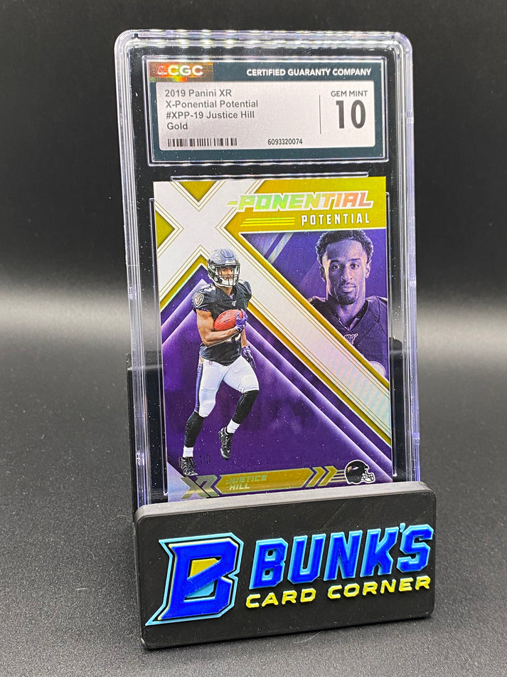 2019 Justice Hill Gold CGC 10 9/10 – Bunk's Card Corner