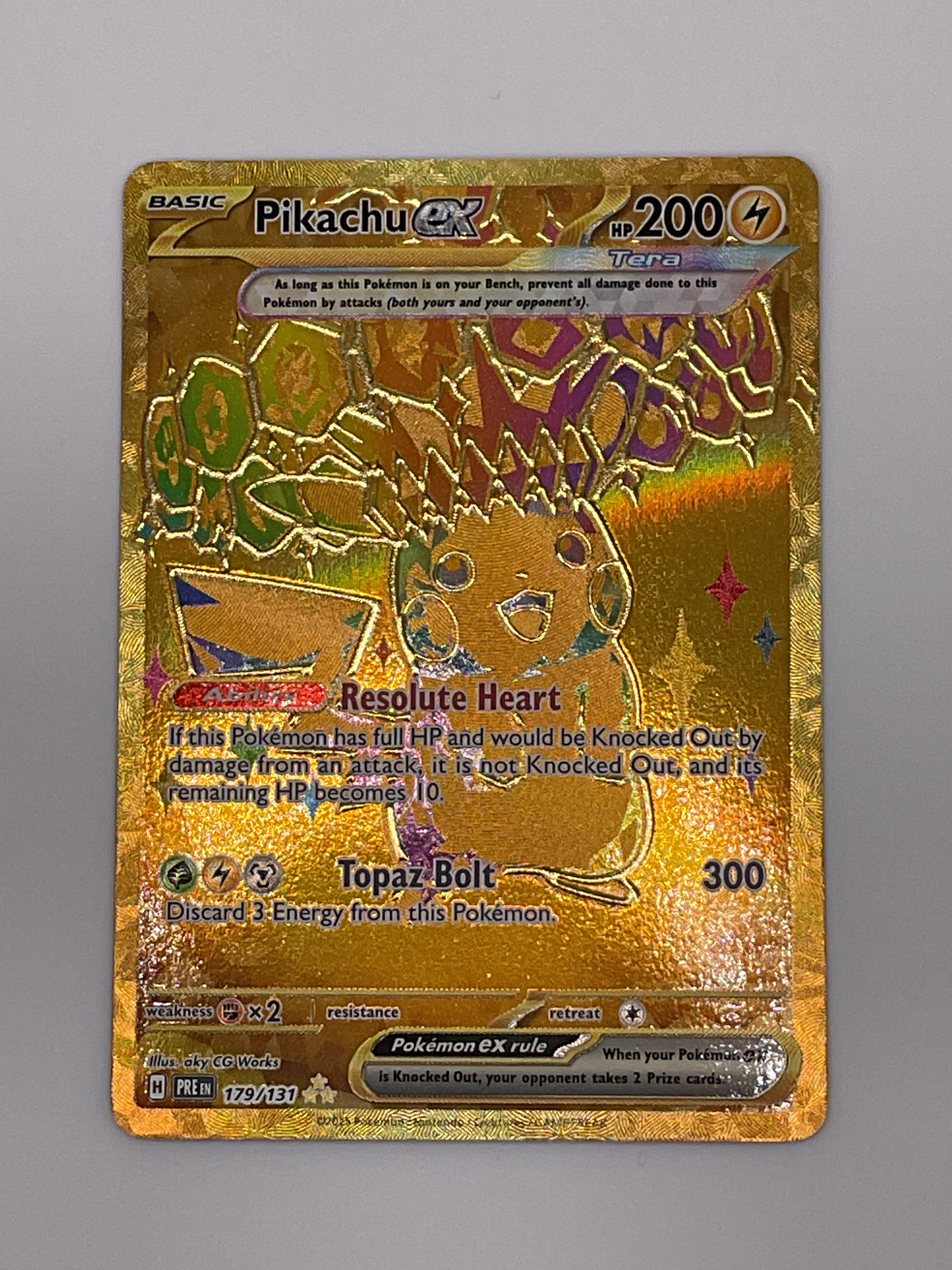 Pikachu ex Hyper Rare Prismatic Evolutions NM – Bunk's Card Corner