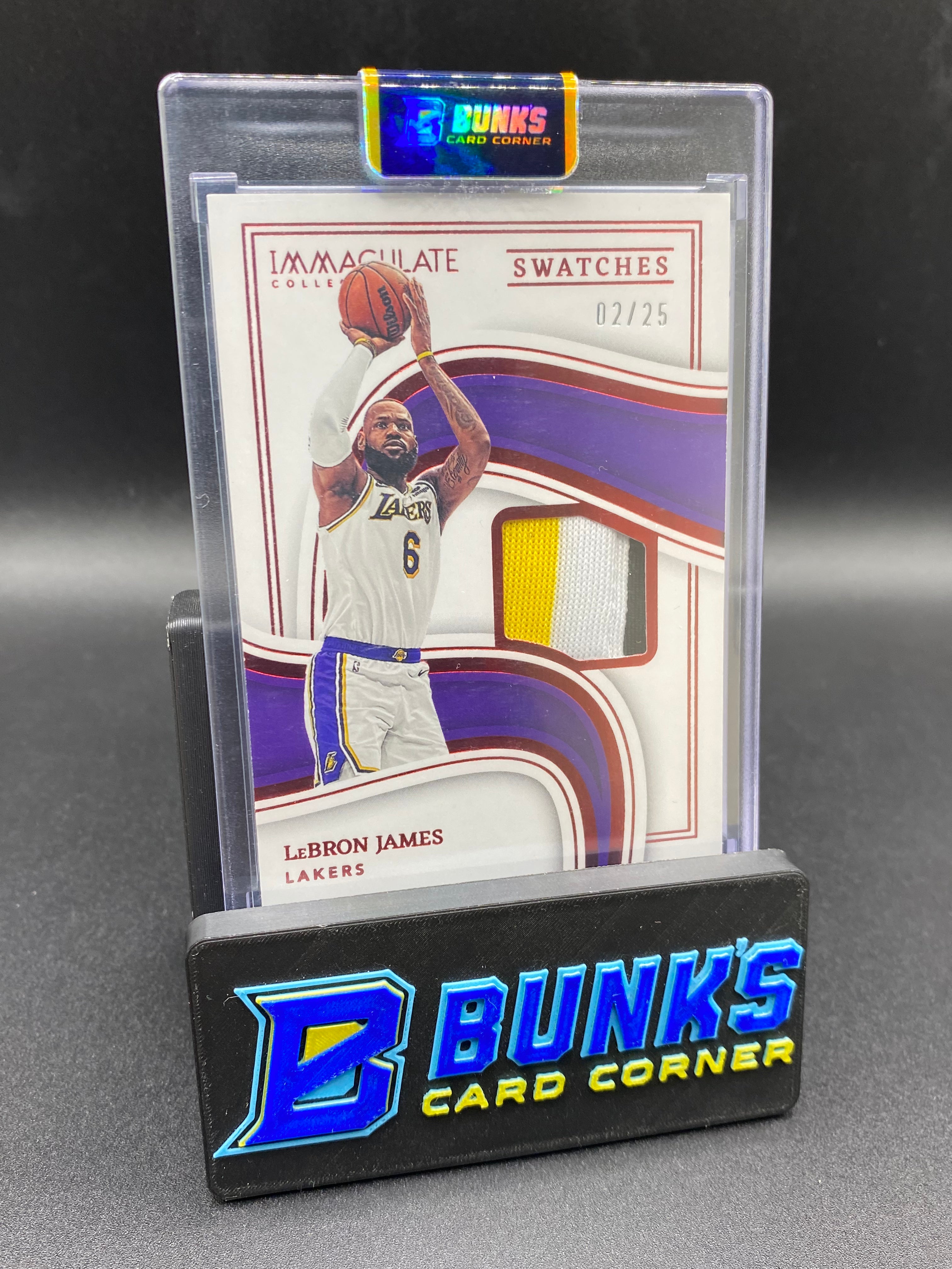 Lebron James Immaculate Collection Swatches 2/25 – Bunk's Card Corner