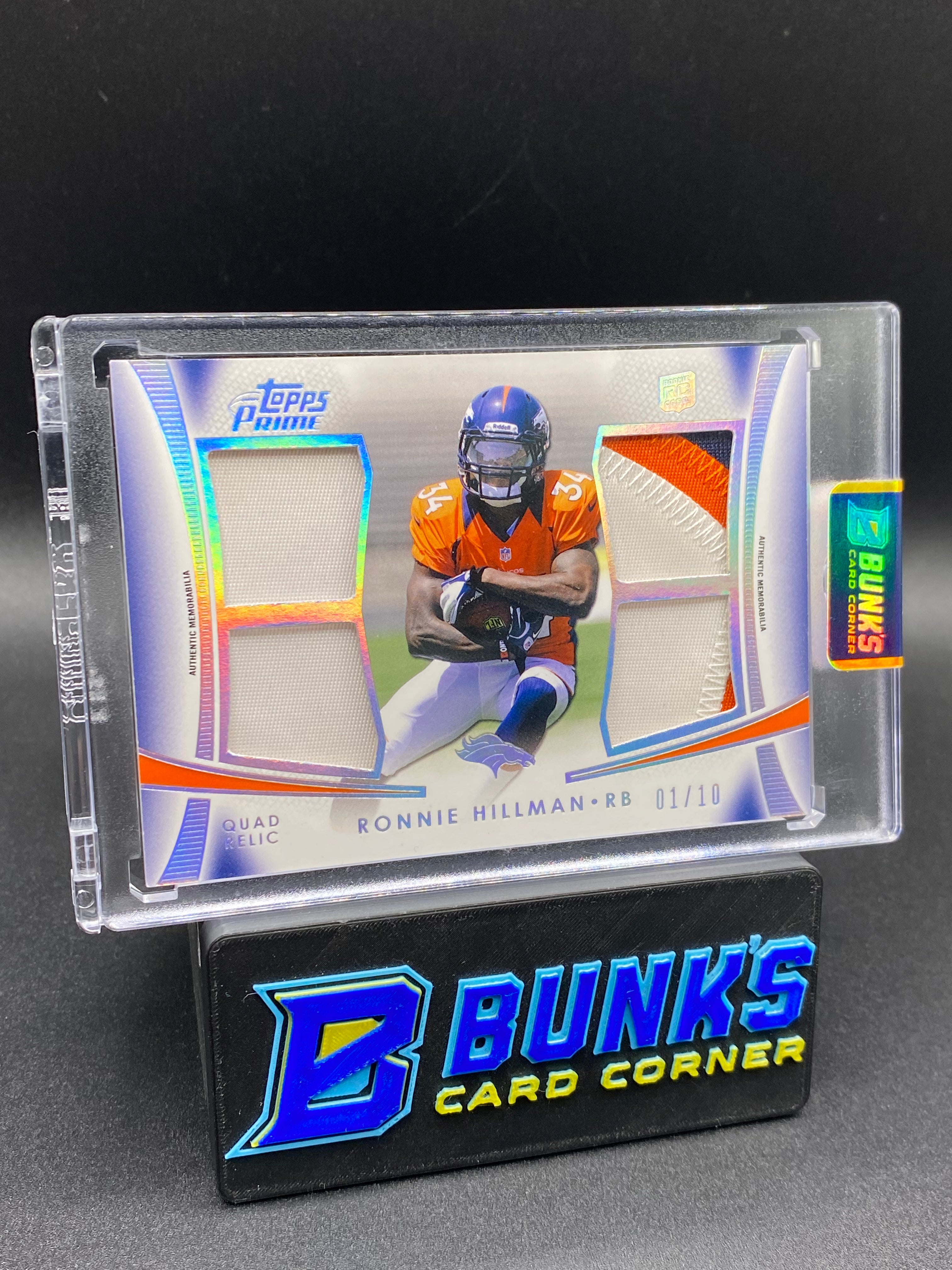 Ronnie Hillman Topps Prime Patches 1/10 Rc – Bunk's Card Corner