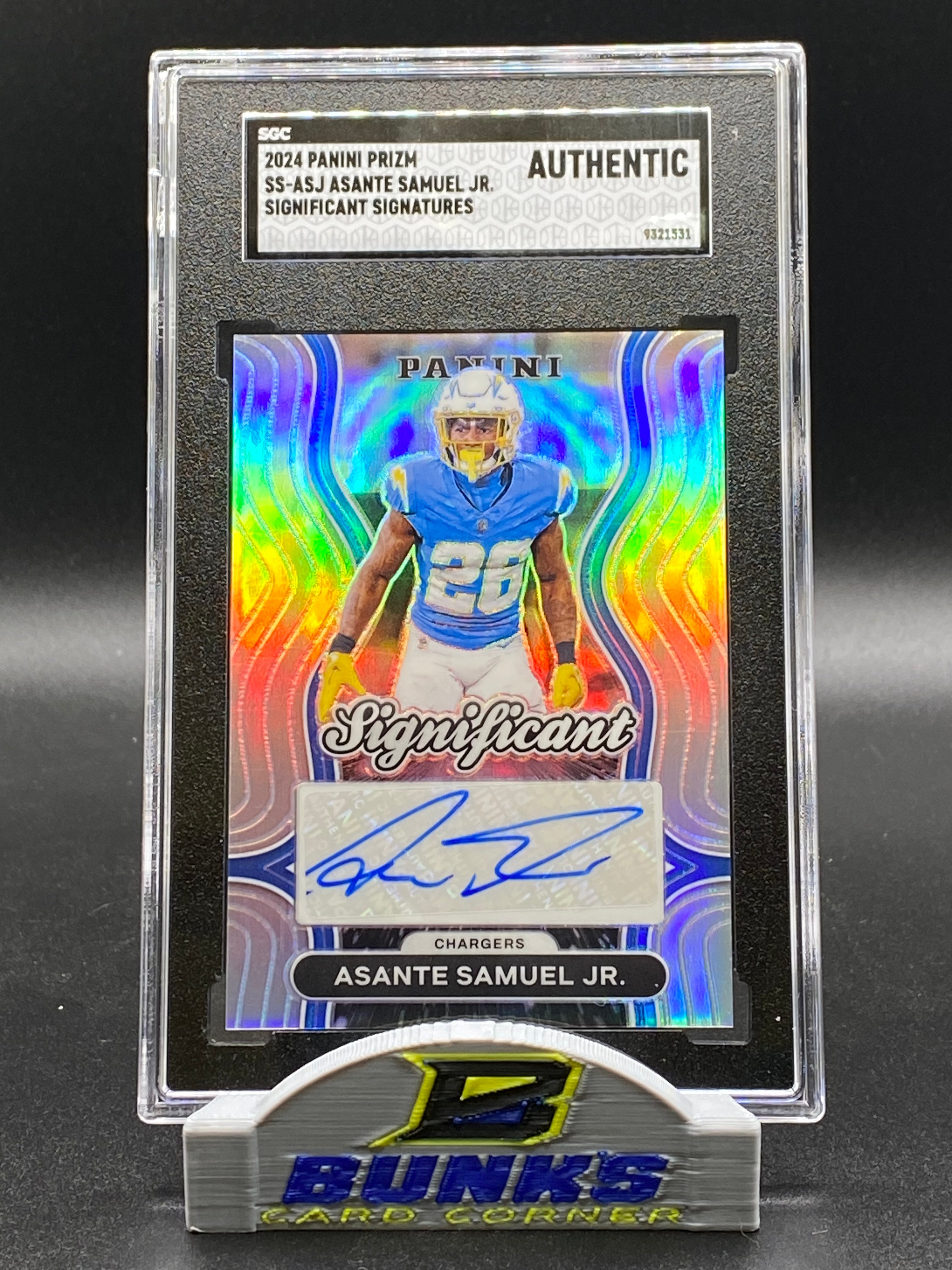 2024 Asante Samuel Jr. Significant Signatures – Bunk's Card Corner