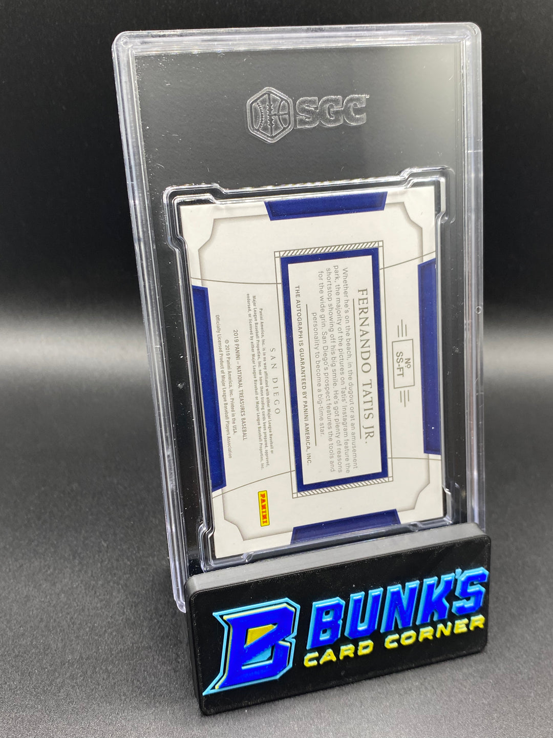 2019 Fernando Tatis Jr. Social Sig. SGC 10/8.5 (Box B57) – Bunk's Card Corner