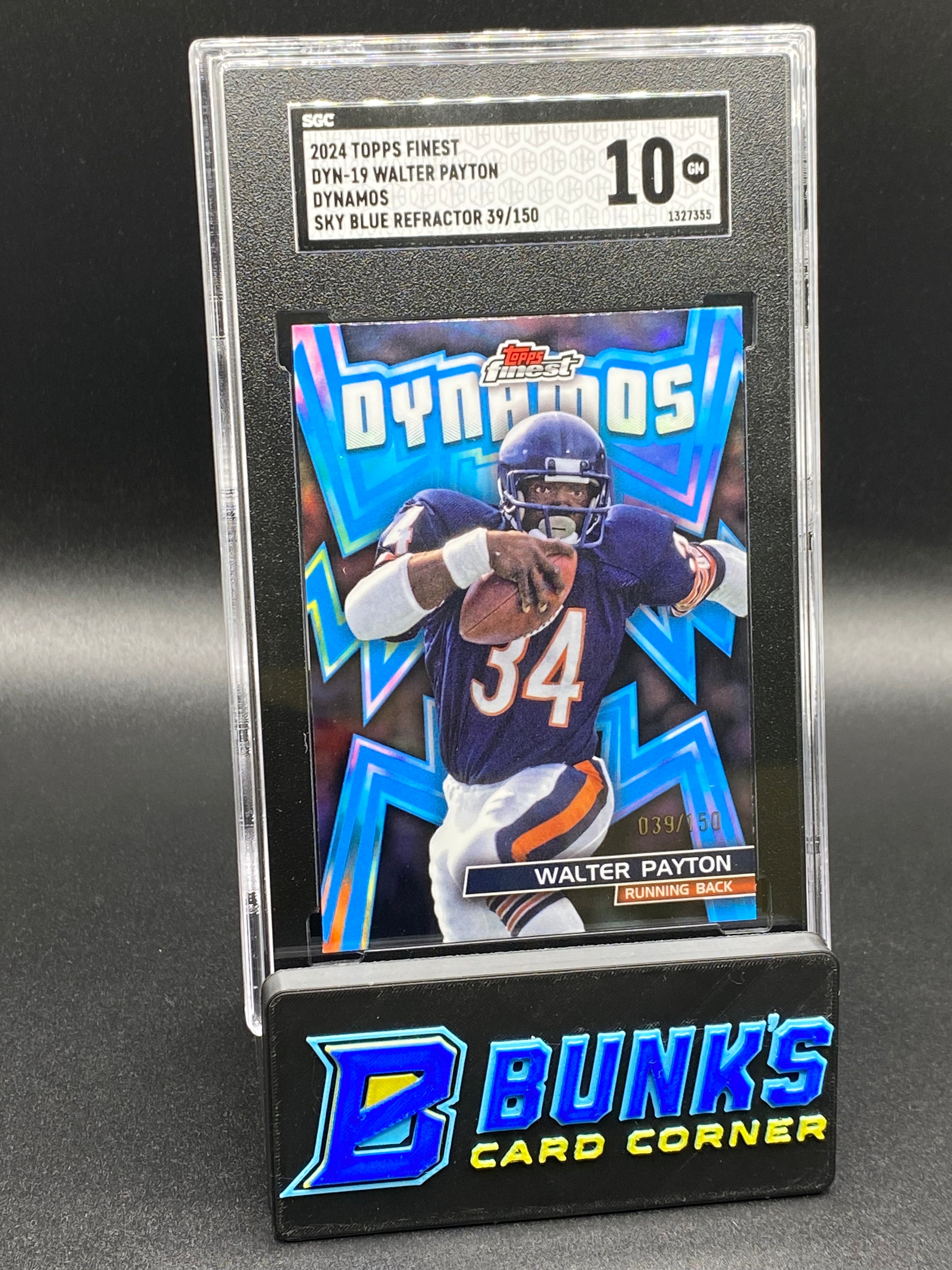 2024 Walter Payton Dynamos Sky Blue Ref. SGC 10 – Bunk's Card Corner