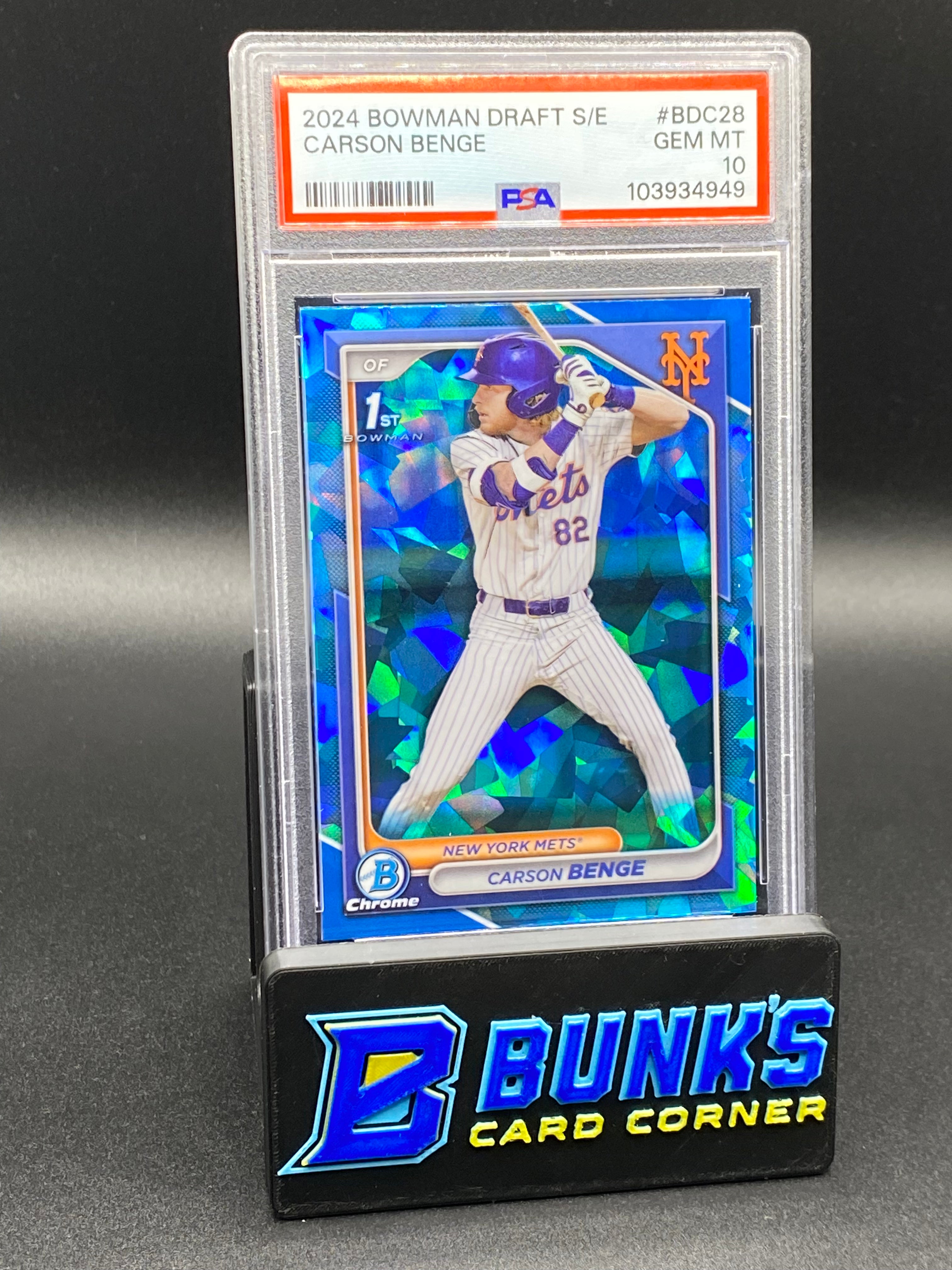 2024 Carson Benge PSA 10 – Bunk's Card Corner