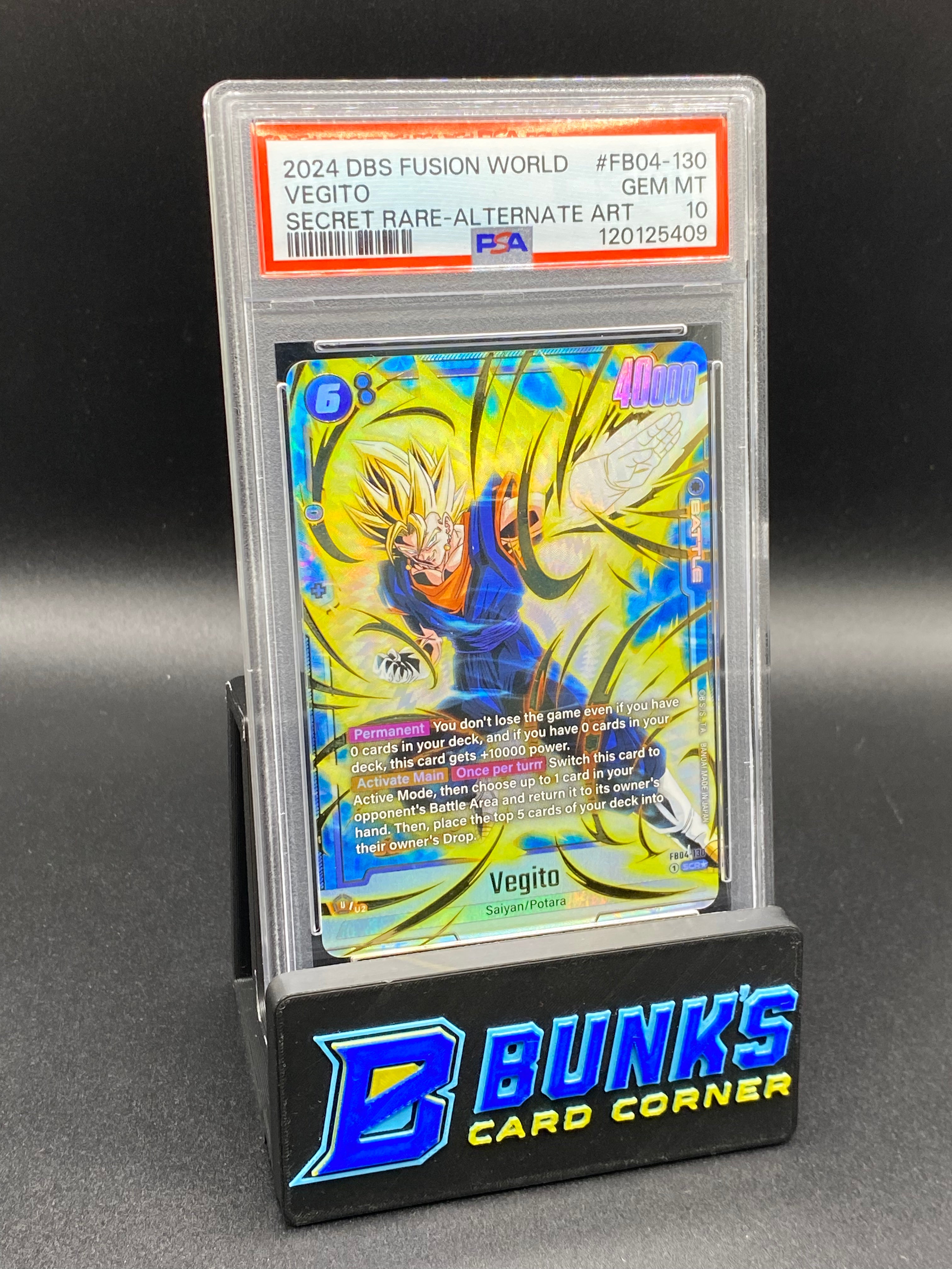 2024 Vegito Secret Rare Alternate Art PSA 10 – Bunk's Card Corner